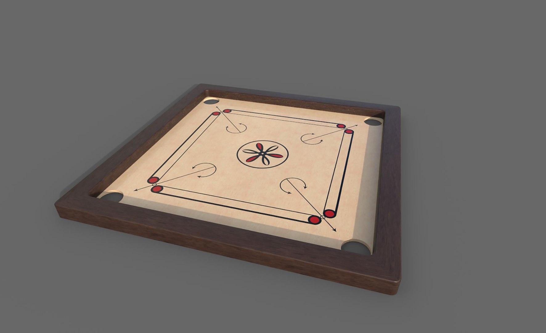 3D Carrom Board model - TurboSquid 2065199