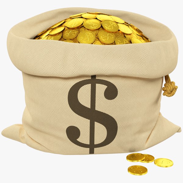 3D model Bag of Coins V1 - TurboSquid 1959248