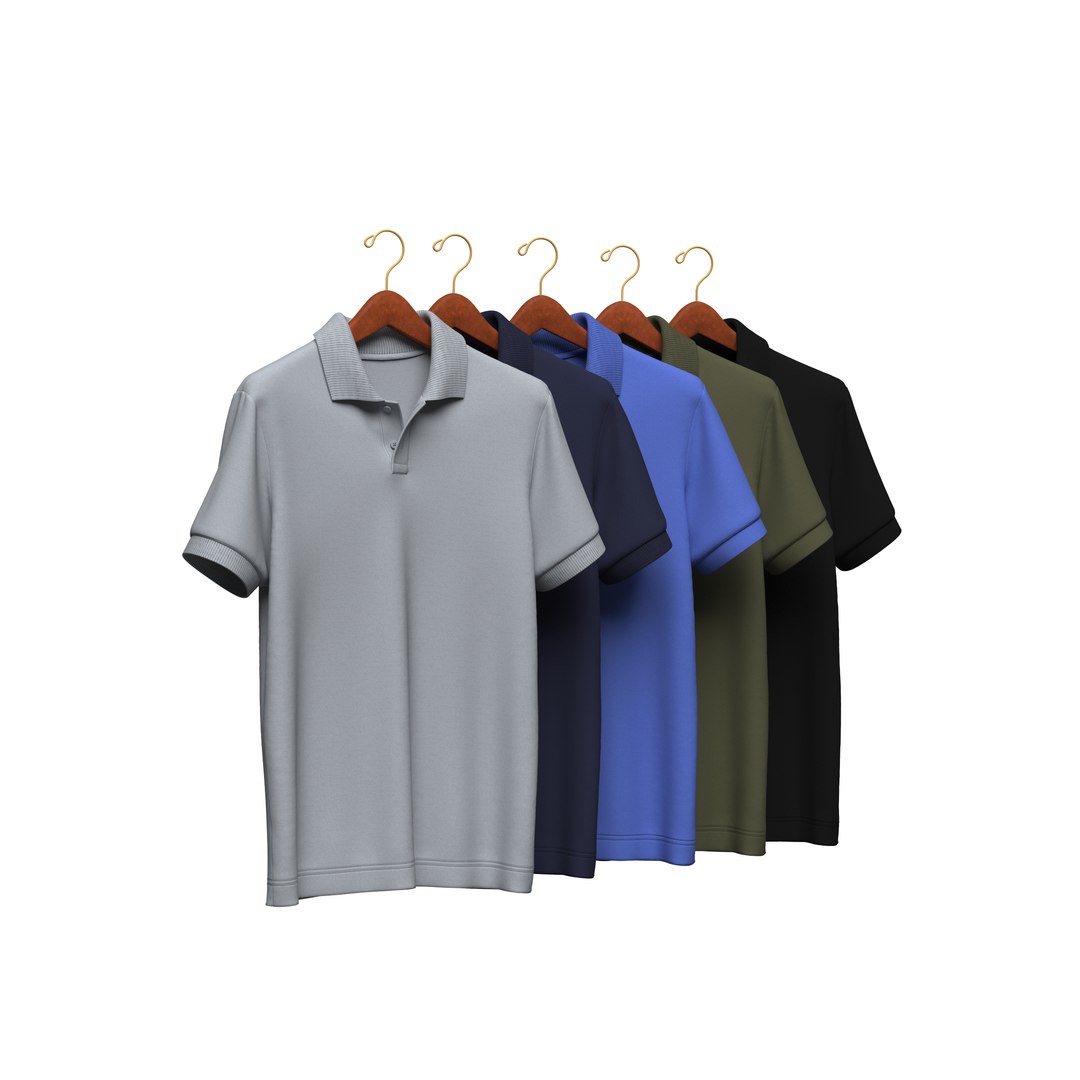 Polos On Hanger 3D Model 3D - TurboSquid 2278803