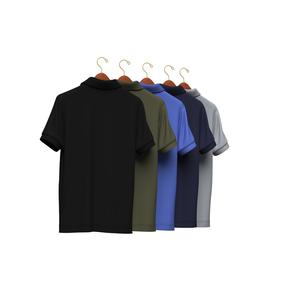 Polos On Hanger 3D Model 3D - TurboSquid 2278803