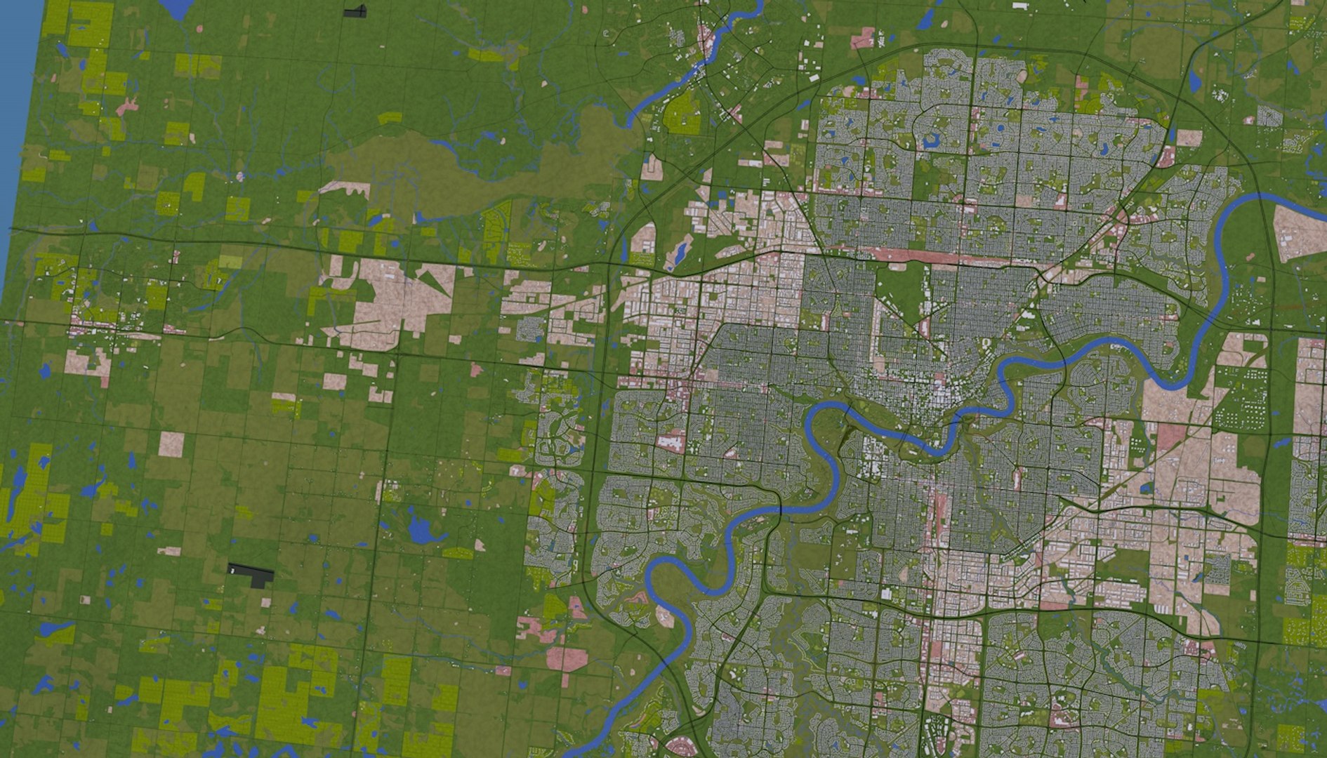 Edmonton roads mapping 3D model - TurboSquid 1460049