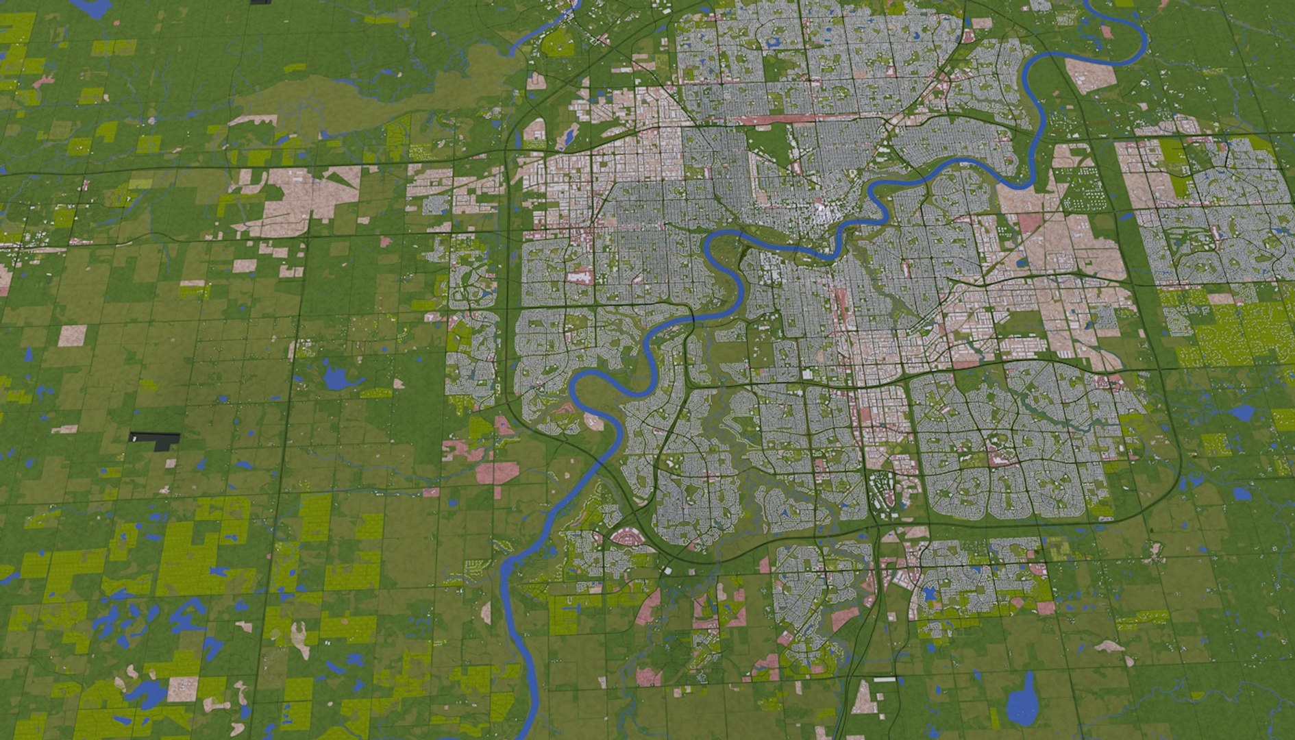 Edmonton roads mapping 3D model - TurboSquid 1460049