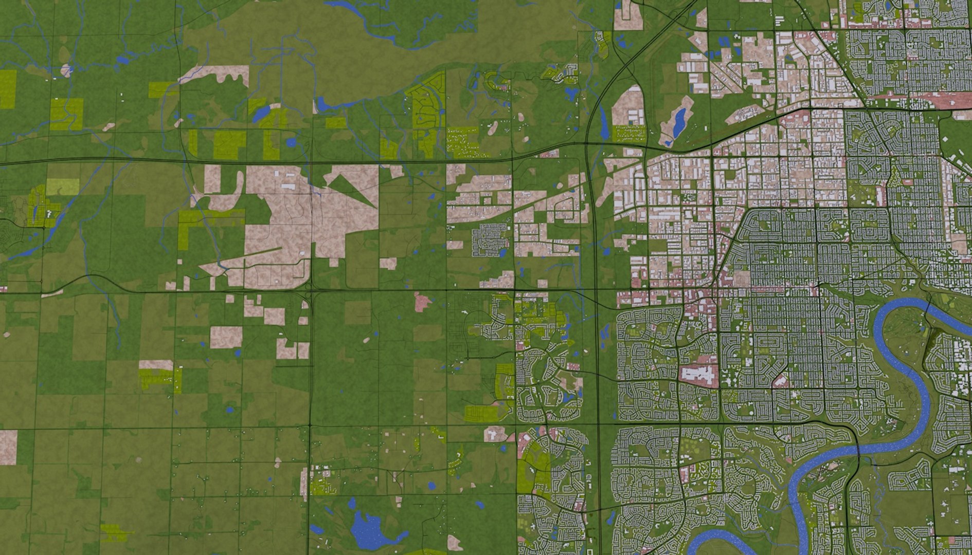 Edmonton roads mapping 3D model - TurboSquid 1460049