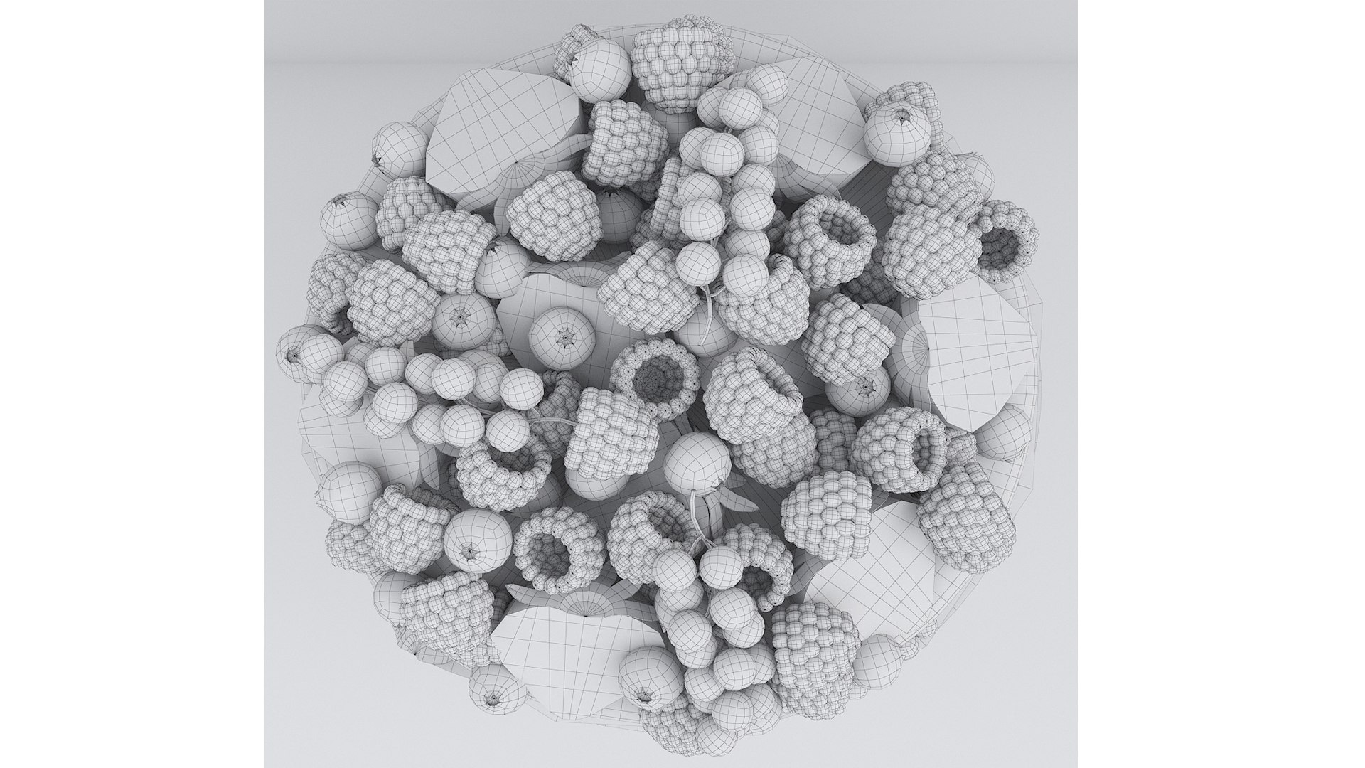 3D Berry Cake Model - TurboSquid 1947070