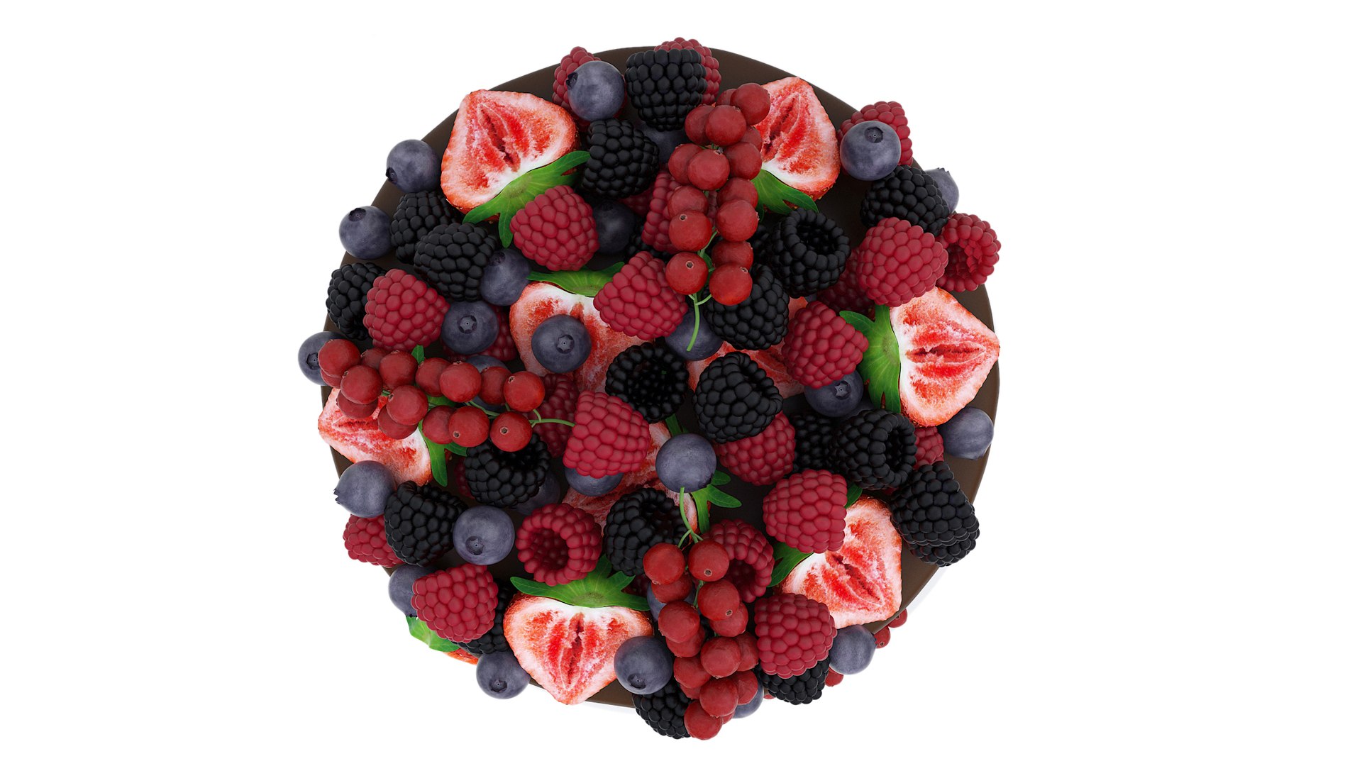 3D Berry Cake Model - TurboSquid 1947070