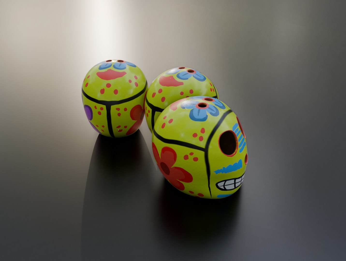 3D Calaca Skull - TurboSquid 2298124