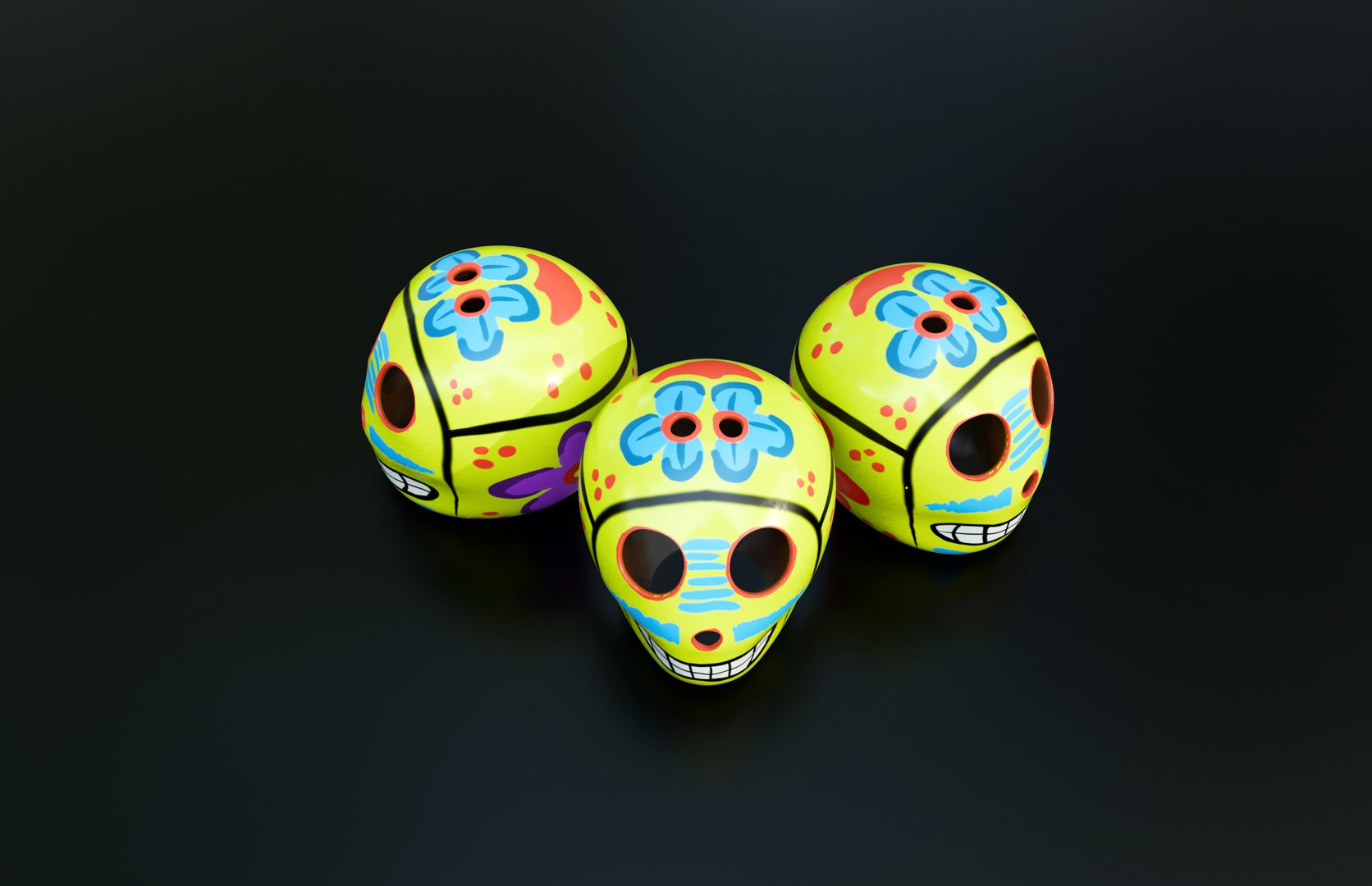 3D Calaca Skull - TurboSquid 2298124