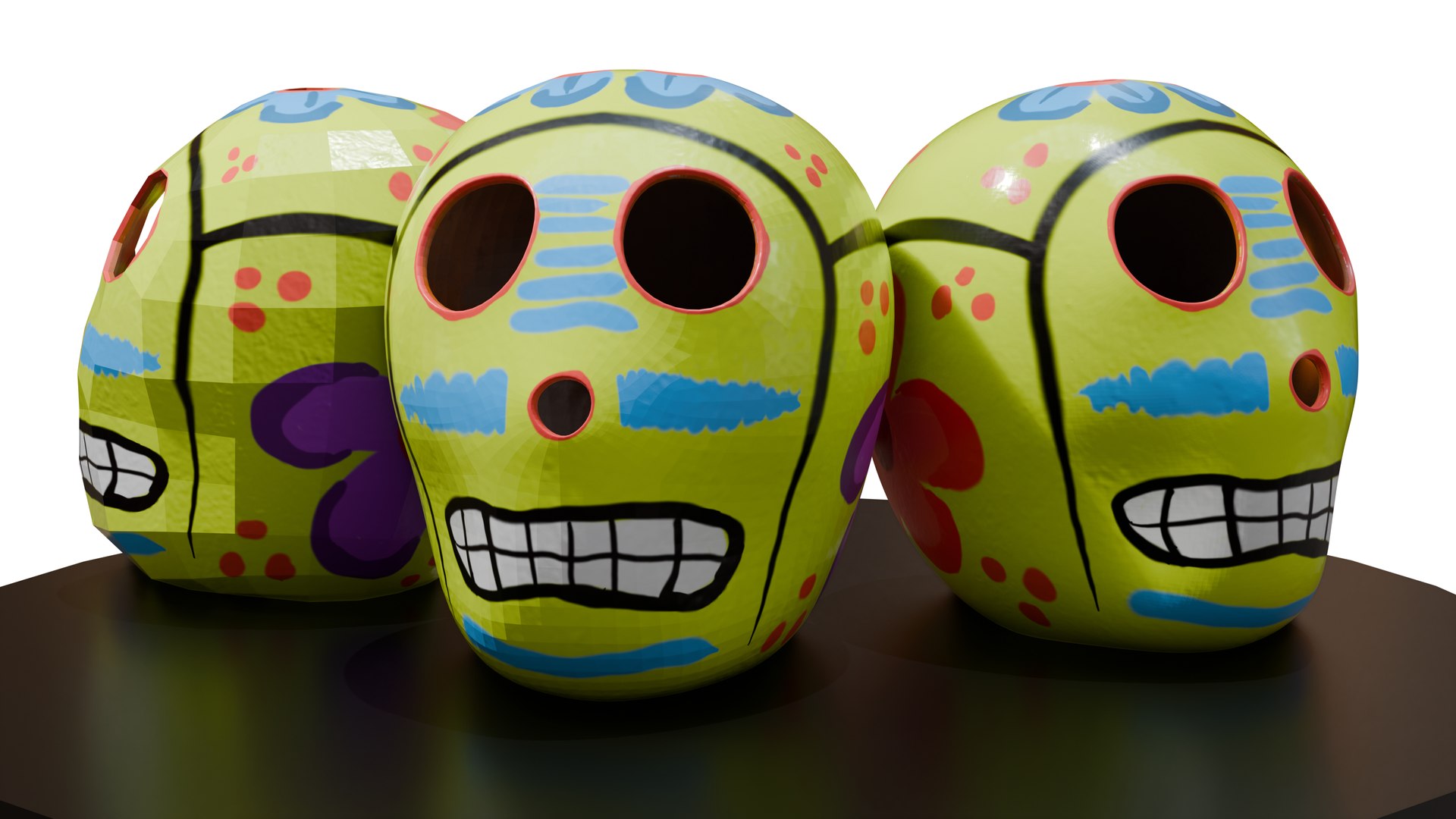 3D Calaca Skull - TurboSquid 2298124