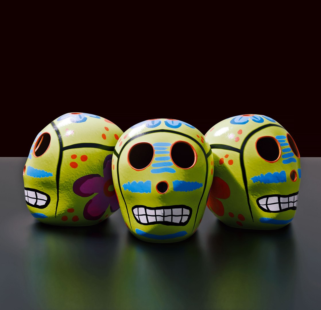 3D Calaca Skull - TurboSquid 2298124