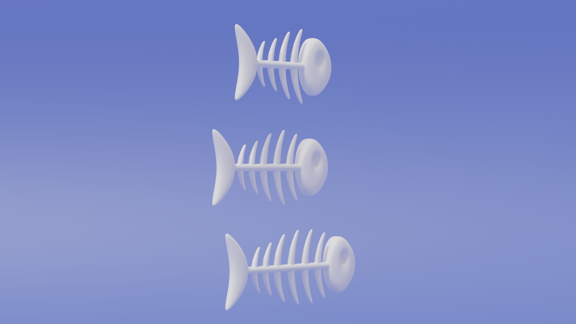 Cartoon Fish Bones Collection 3D Model - TurboSquid 2110687