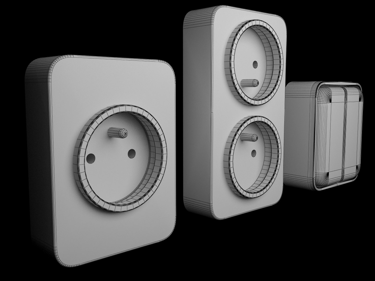 free obj mode electrical socket design