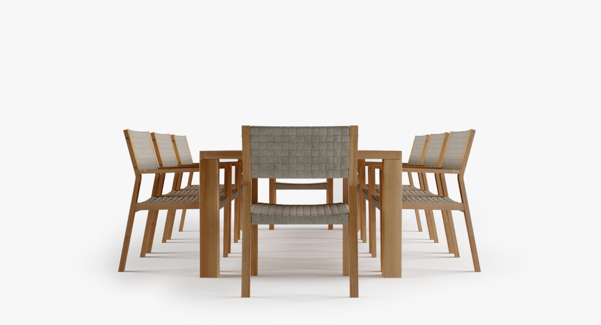 3d Maze Dining Chair Teak
