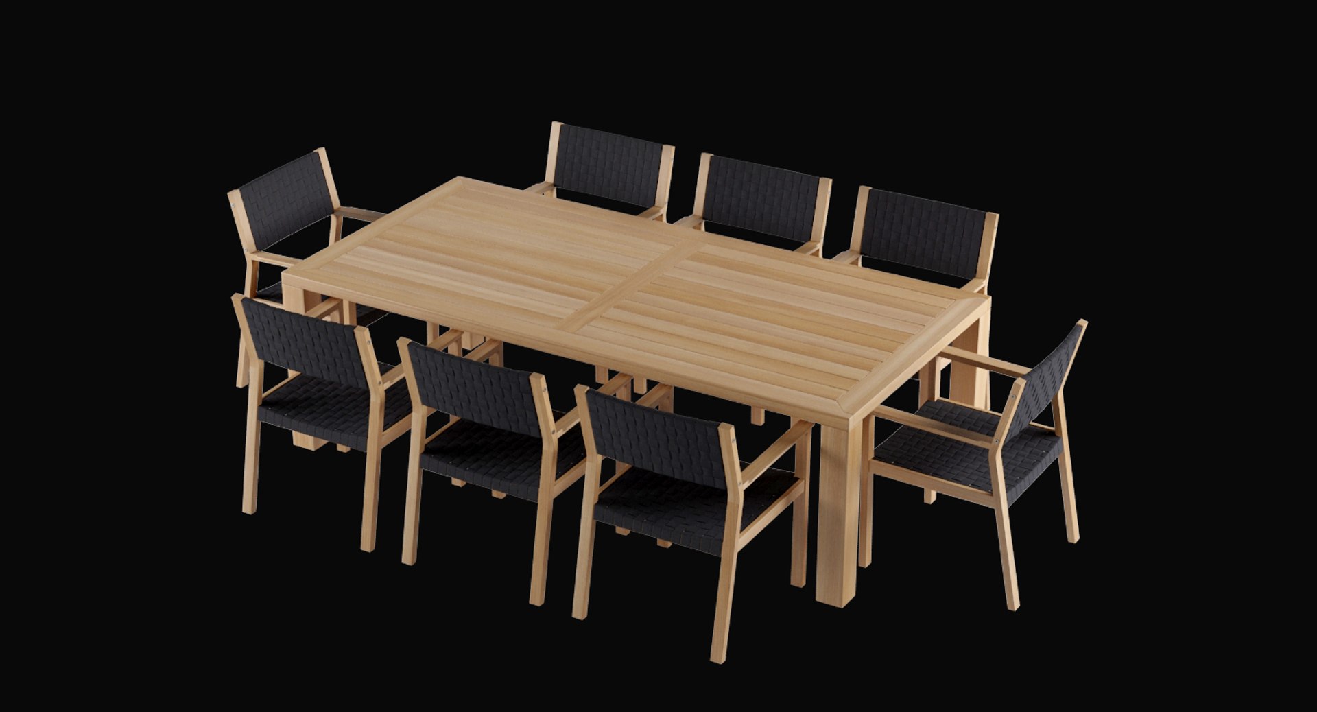 3d Maze Dining Chair Teak