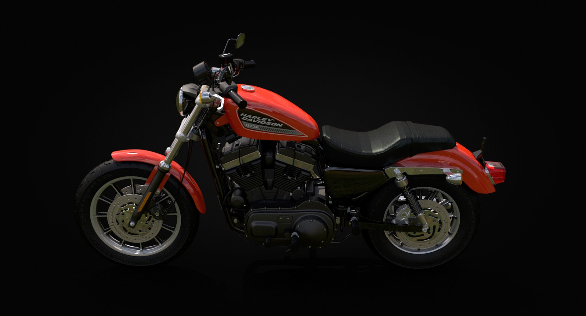 Harley-davidson Sportster 883r 3D - TurboSquid 1218074