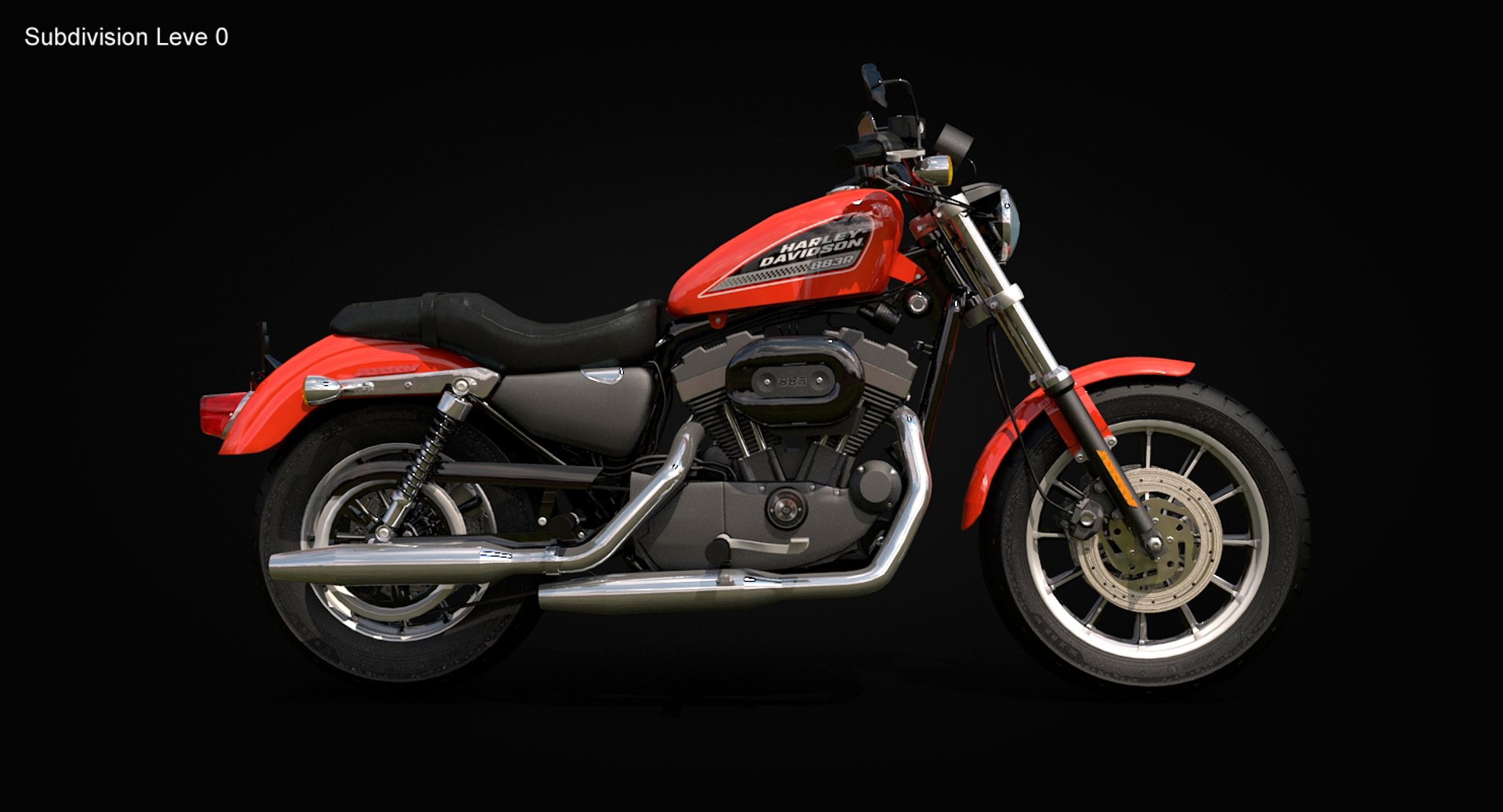 Harley-davidson Sportster 883r 3D - TurboSquid 1218074