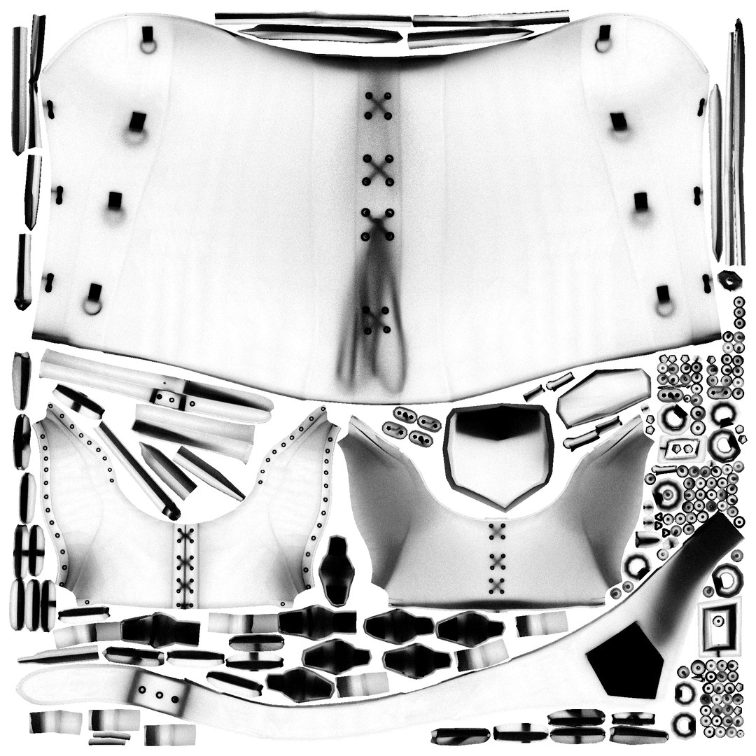 Steampunk Corset With Shrug 3D Model - TurboSquid 1993443