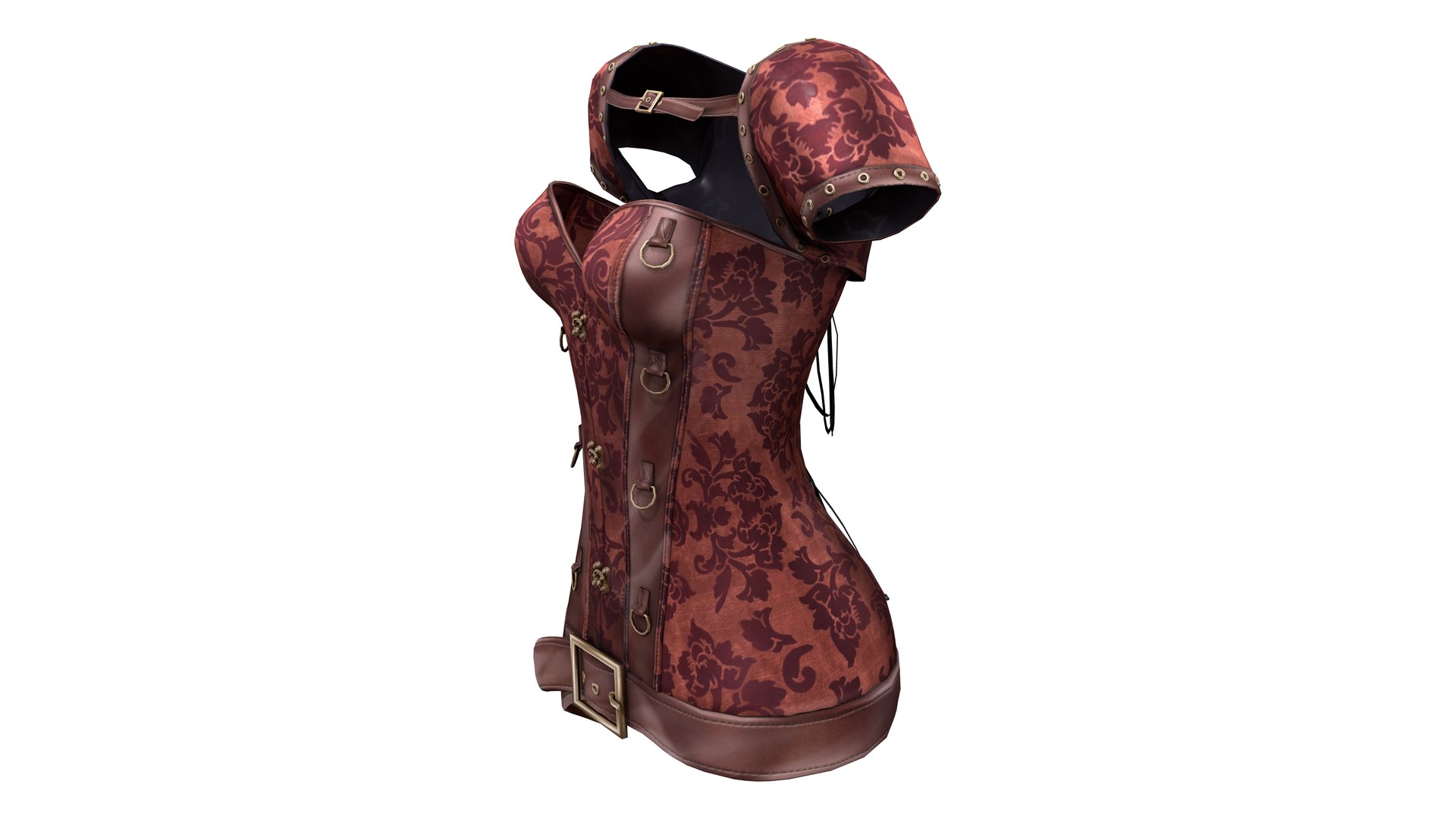 Steampunk Corset With Shrug 3D Model - TurboSquid 1993443