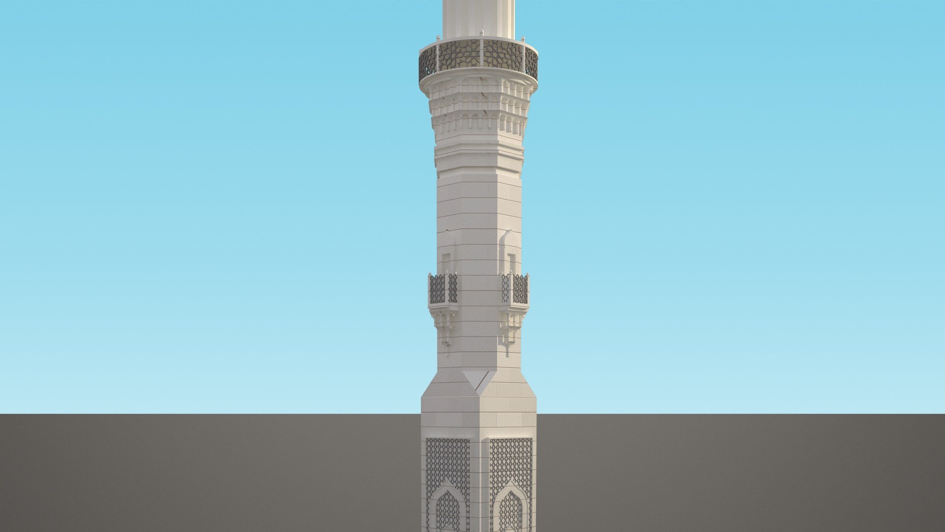 Islamic Minaret 01 3D Model - TurboSquid 1748370