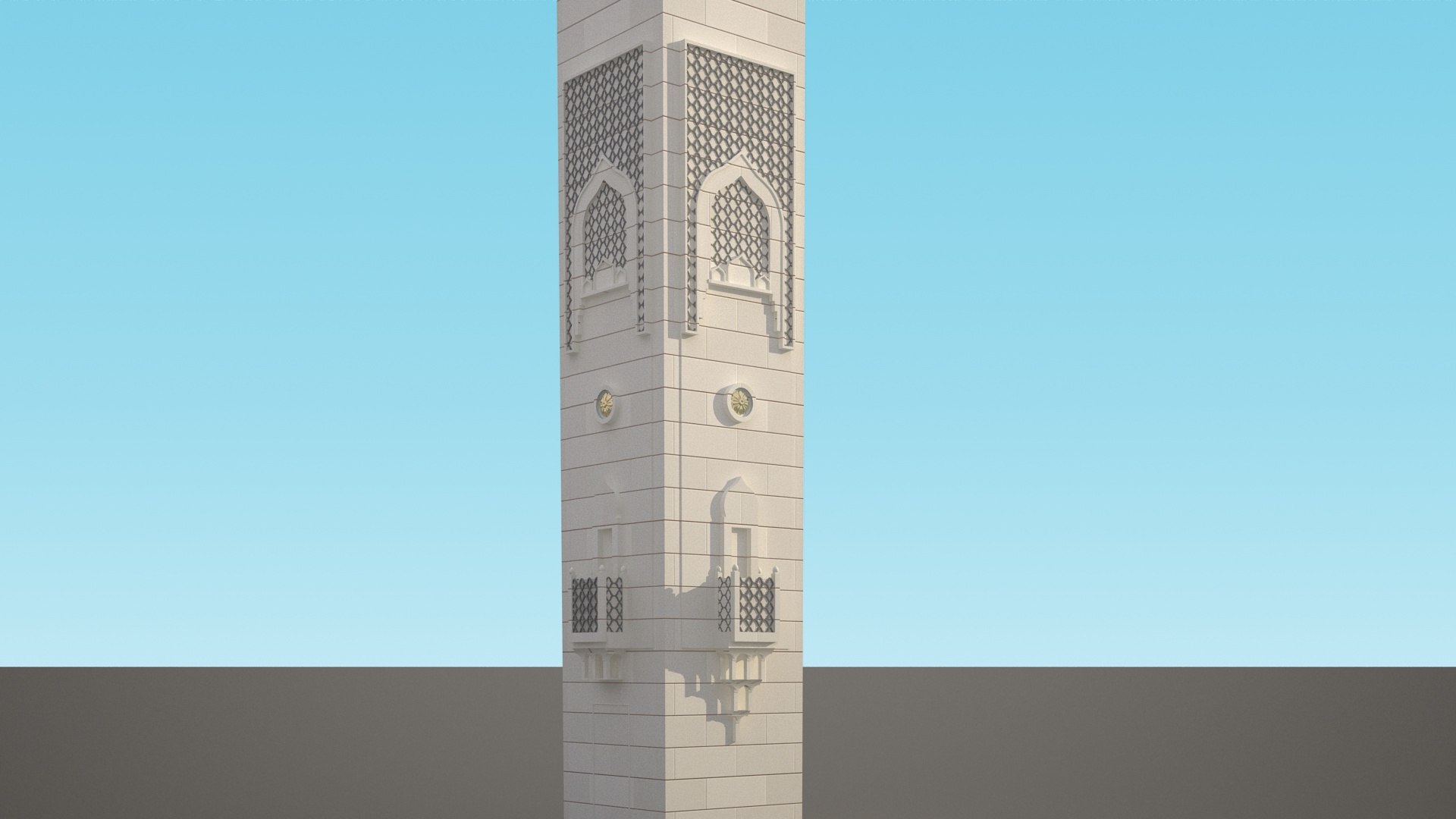 Islamic Minaret 01 3D Model - TurboSquid 1748370