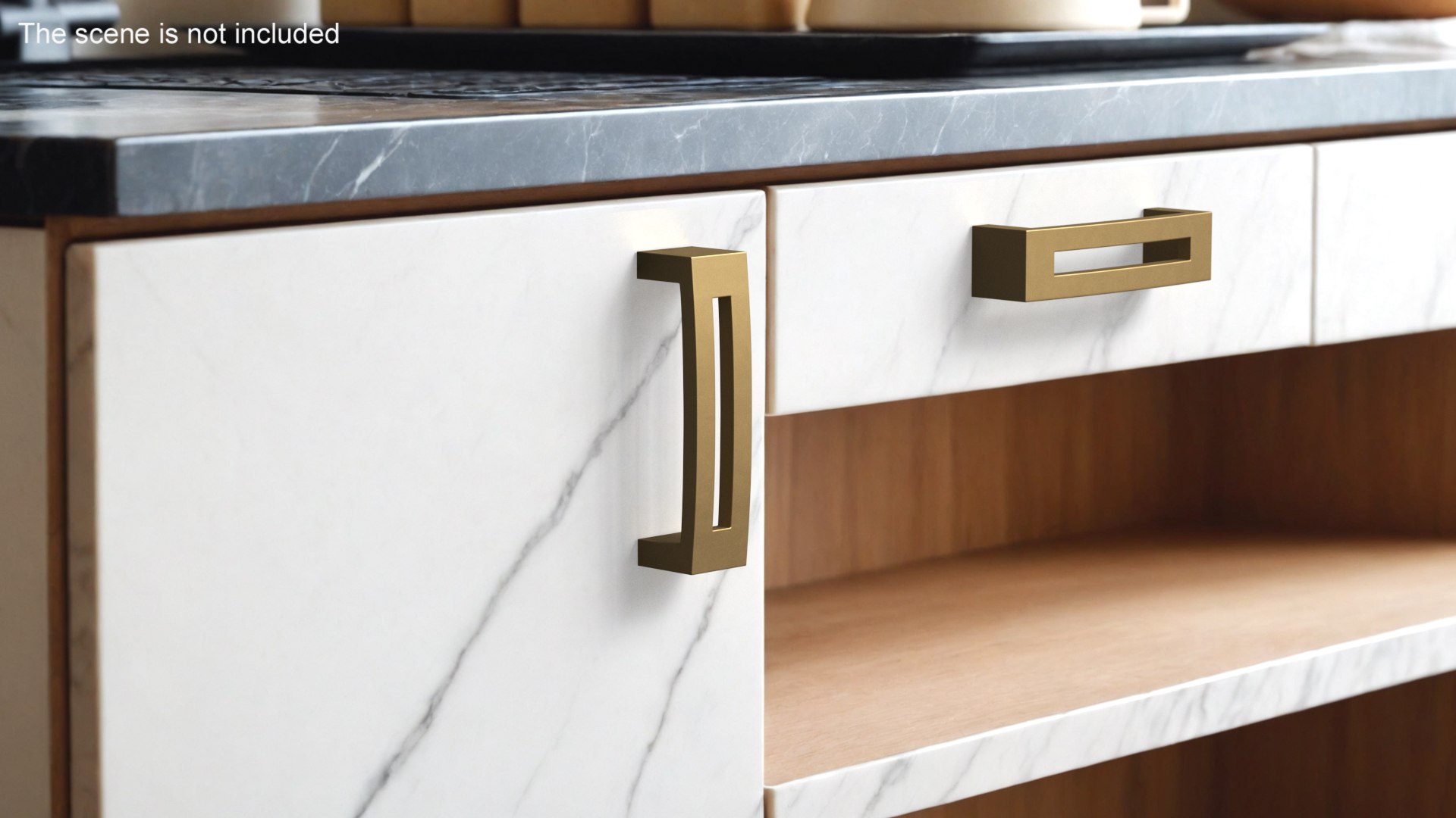 3D Kitchen Cabinet Handle Flat Bronze - TurboSquid 2220870
