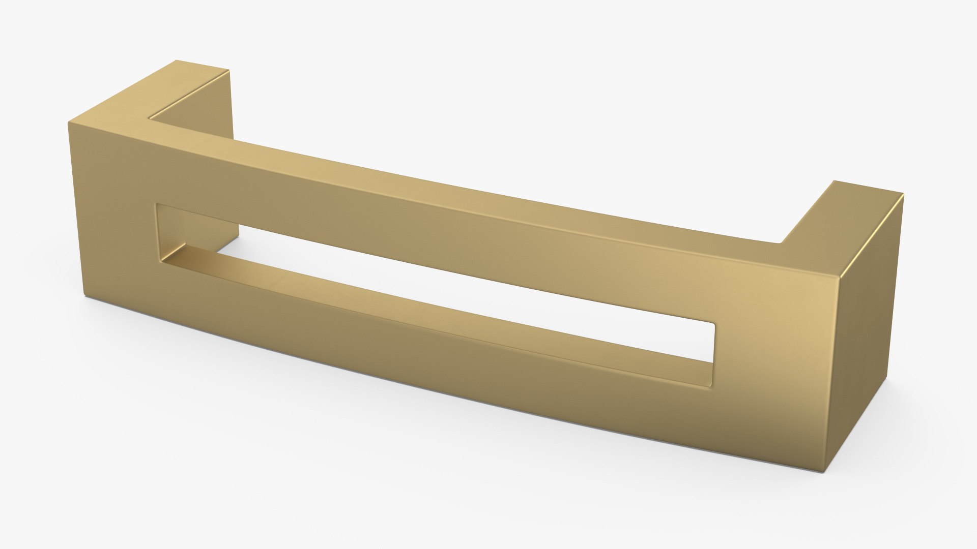 3D Kitchen Cabinet Handle Flat Bronze - TurboSquid 2220870