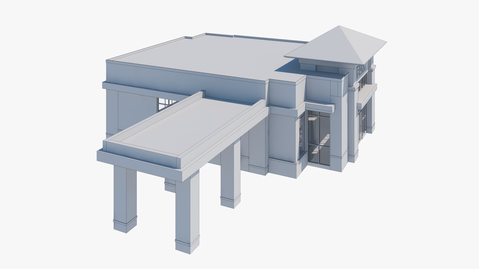 Bank 3D model - TurboSquid 1455359
