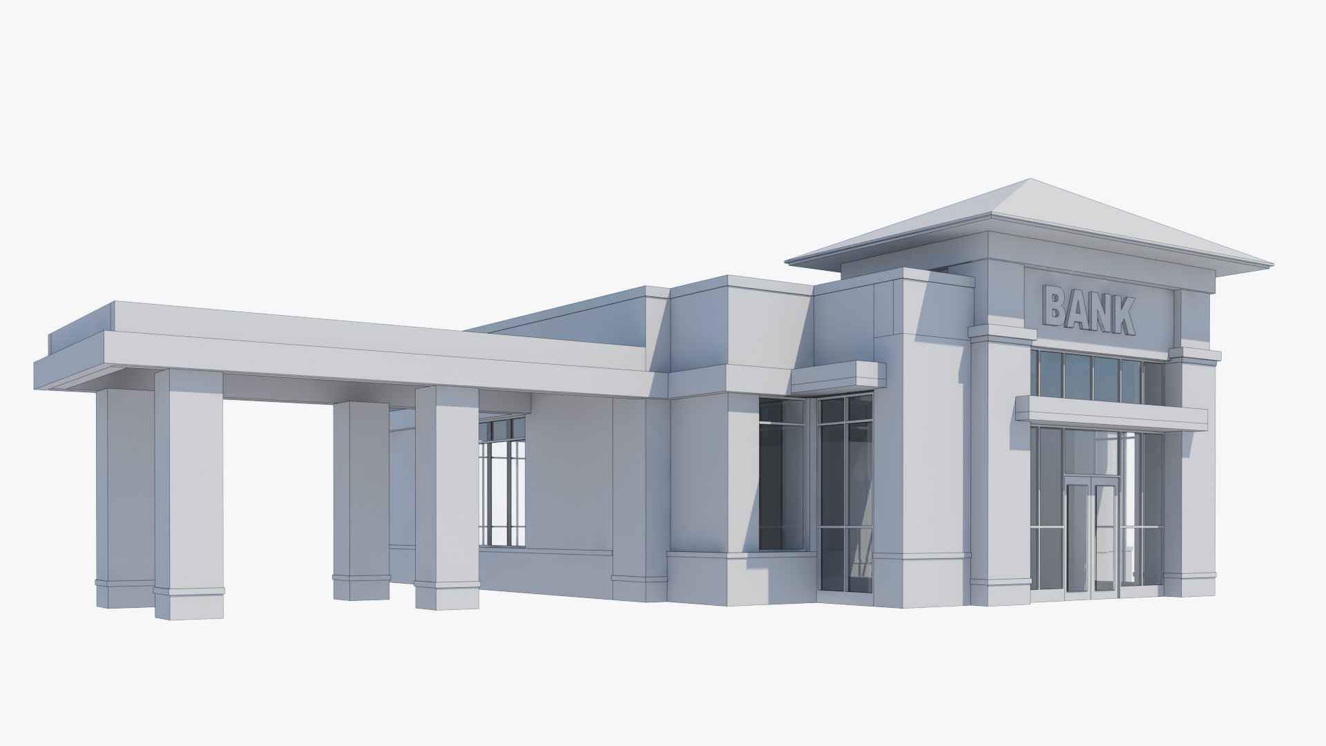 Bank 3D Model - TurboSquid 1455359