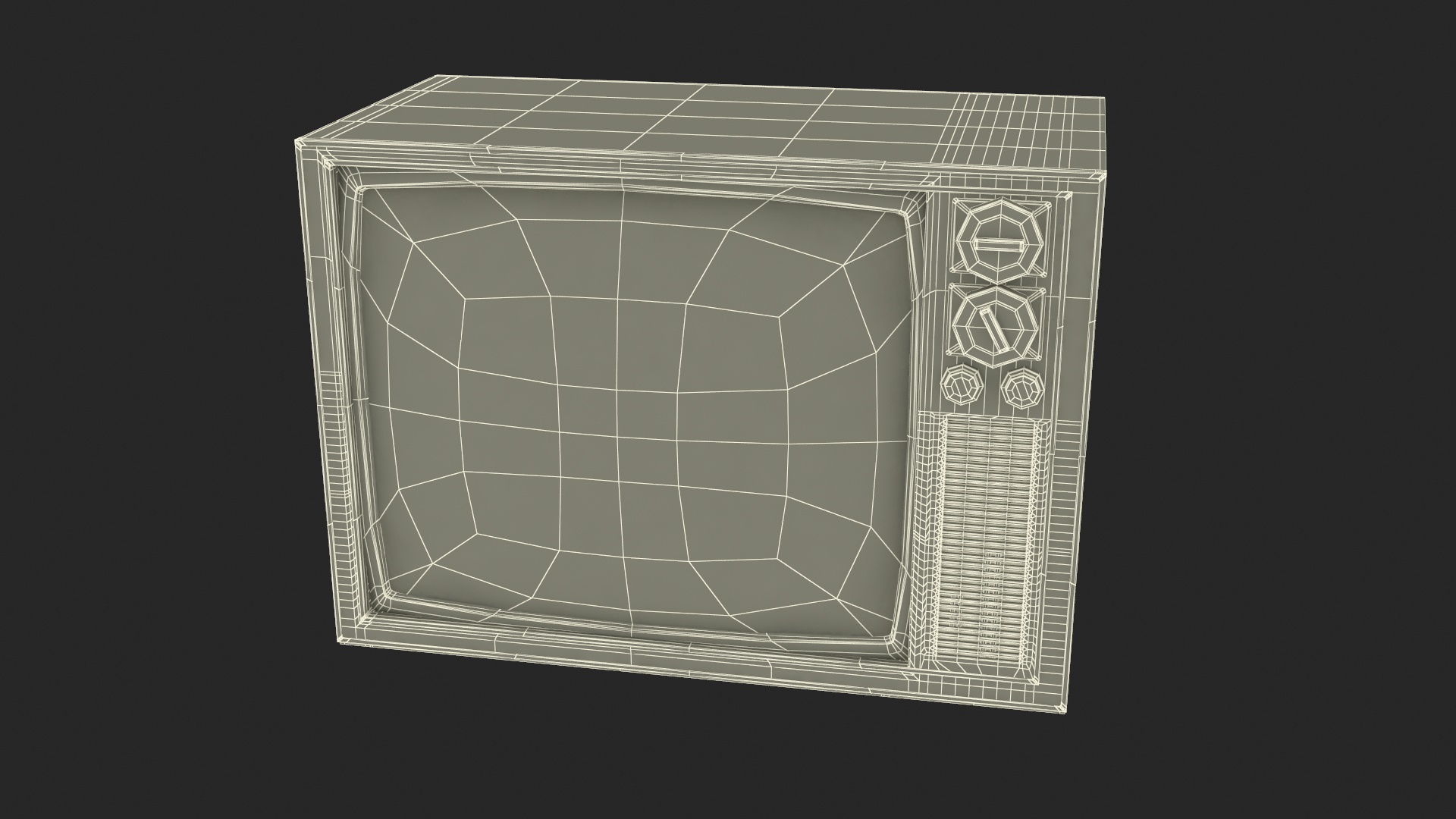 Vintage TV 3D Model - TurboSquid 2190589