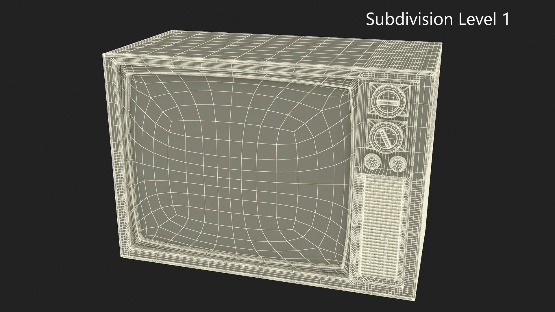 Vintage TV 3D Model - TurboSquid 2190589