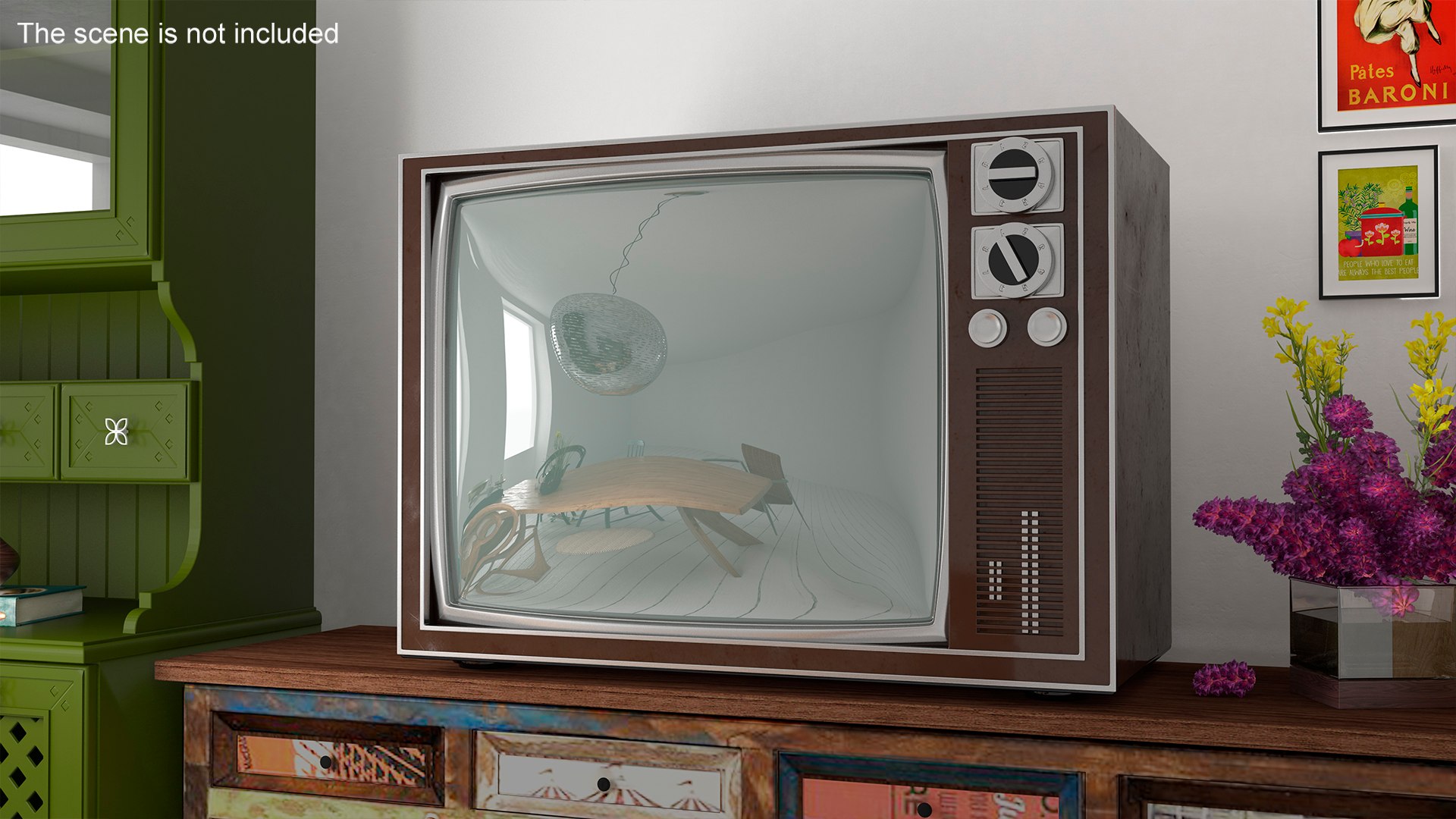 Vintage TV 3D Model - TurboSquid 2190589