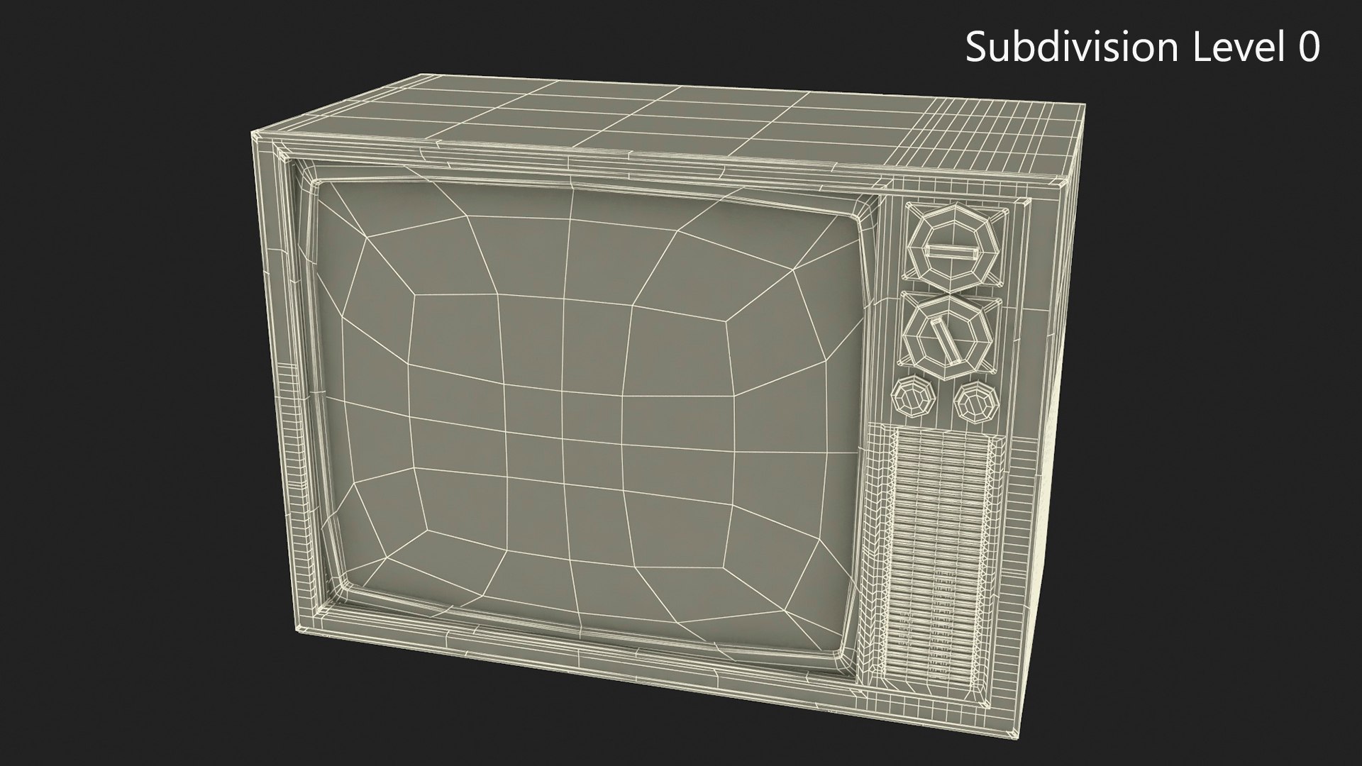 Vintage TV 3D Model - TurboSquid 2190589