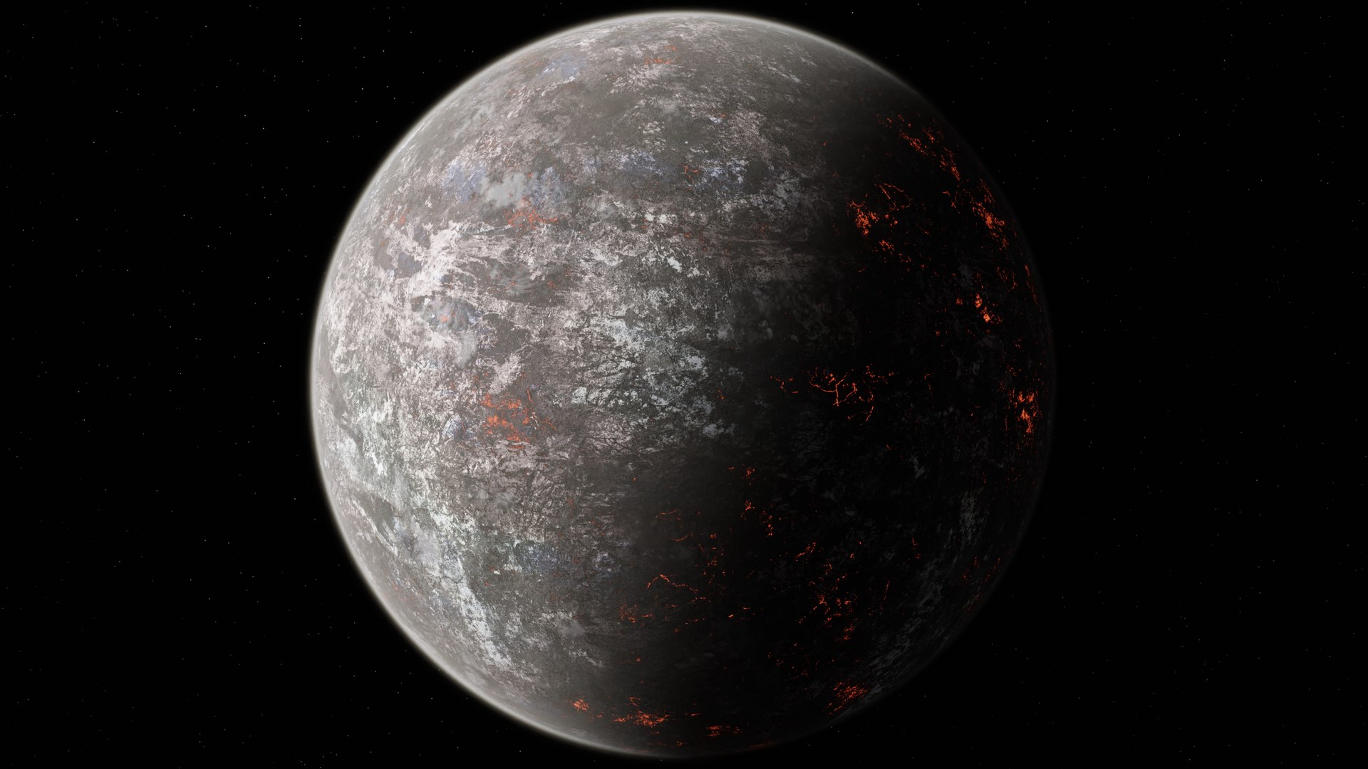 3D Model 8K Fictional Magma Planet 5 - TurboSquid 1931019