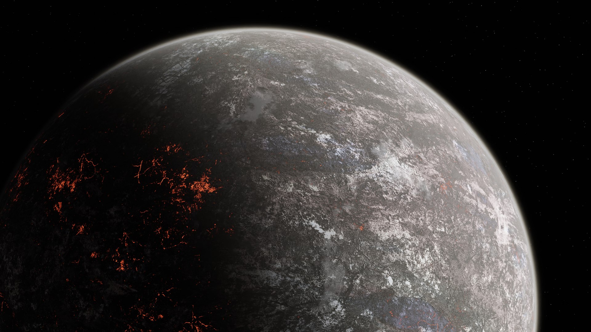 3D Model 8K Fictional Magma Planet 5 - TurboSquid 1931019