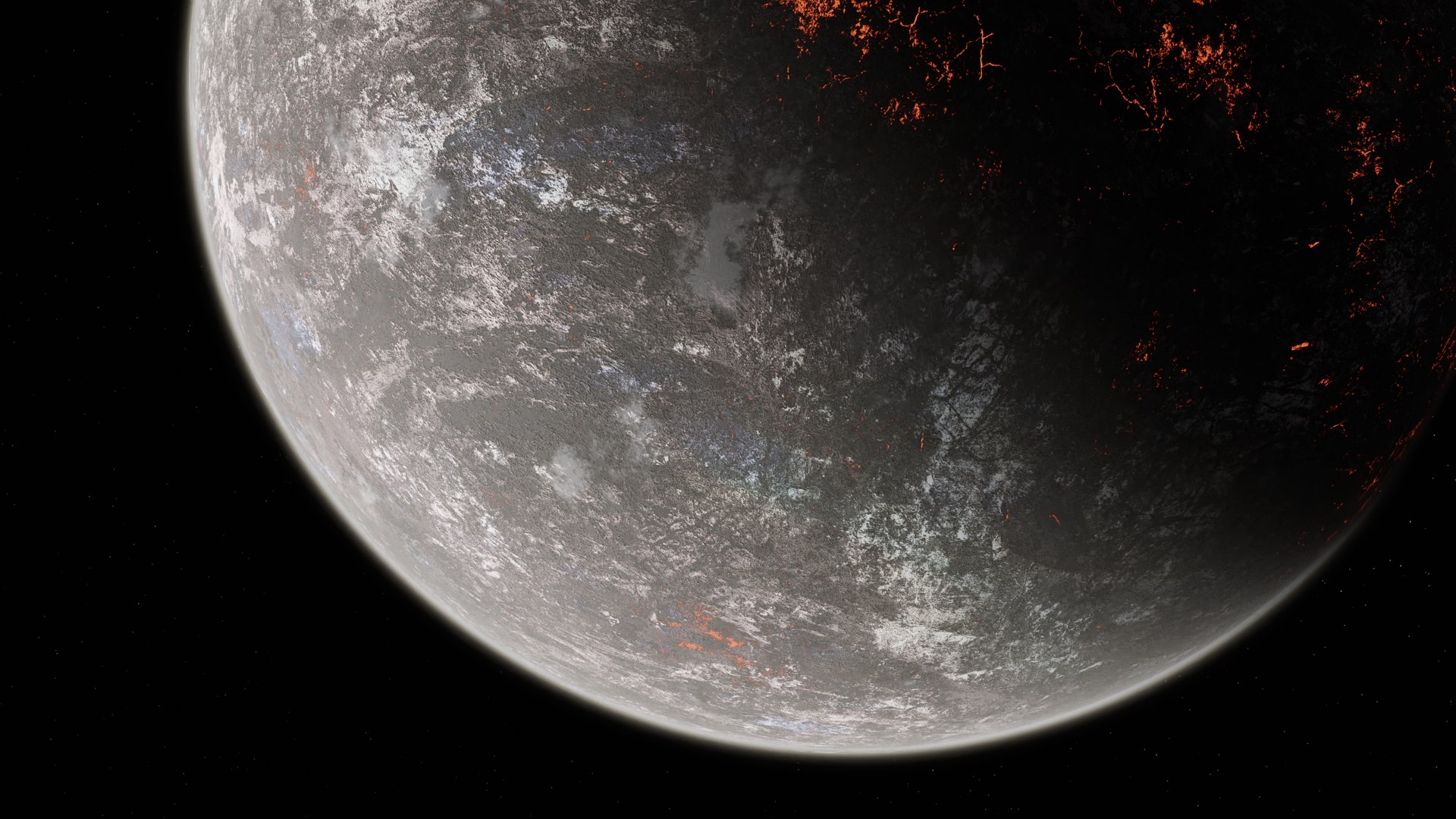 3D Model 8K Fictional Magma Planet 5 - TurboSquid 1931019