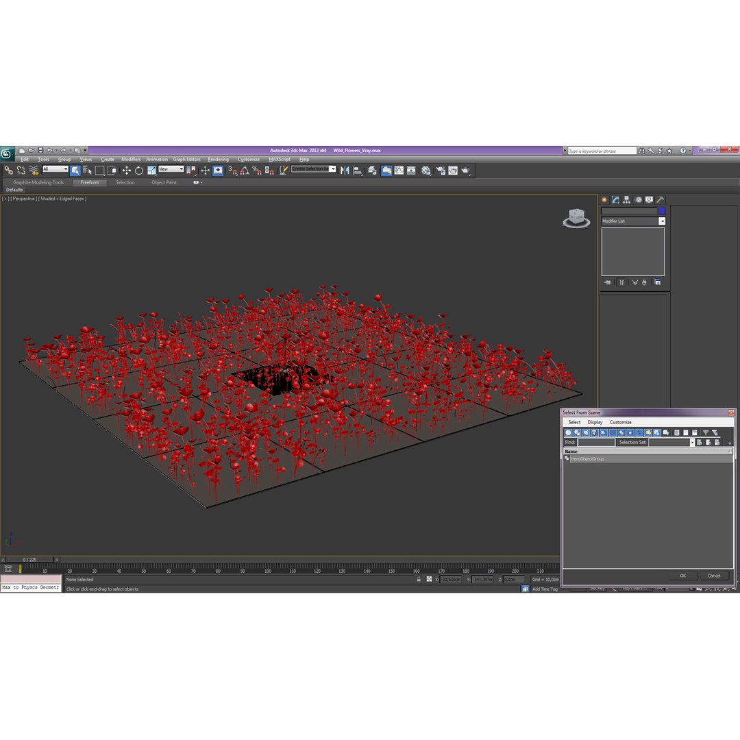 3d Max Wild Flowers