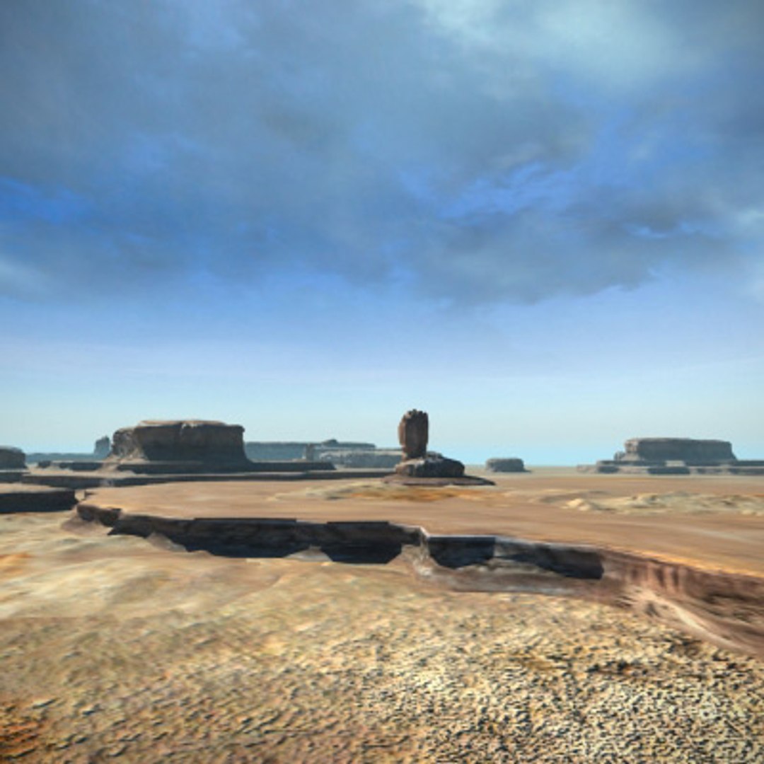 Terrain Scene Landscapes 3d Model