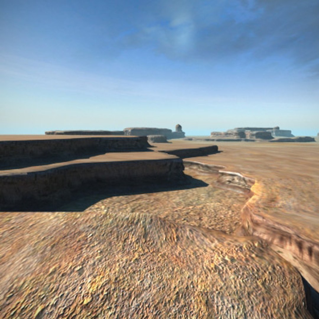 Terrain Scene Landscapes 3d Model