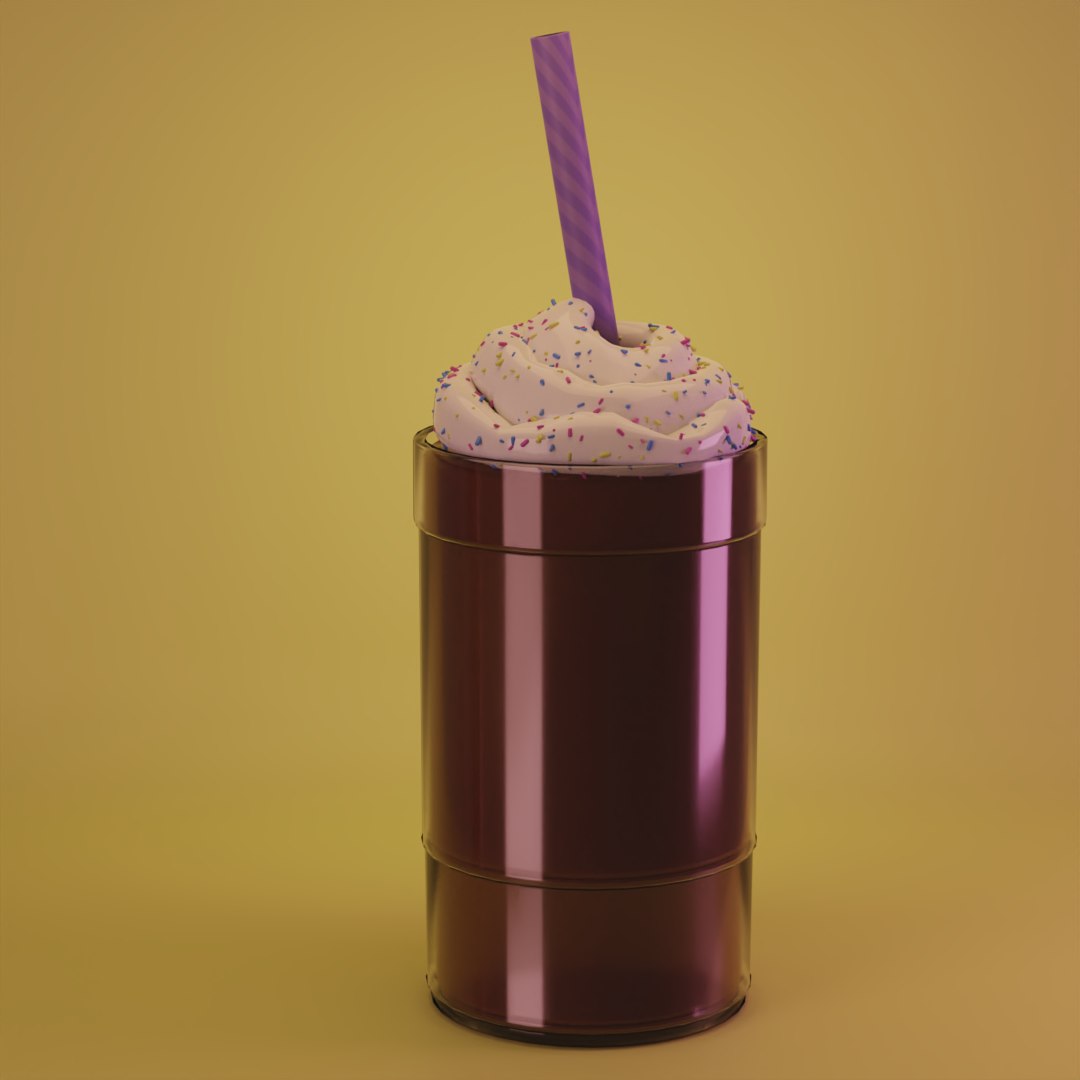 Milkshake model - TurboSquid 1796183