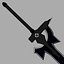 3d Model Elucidator Kirito Sword