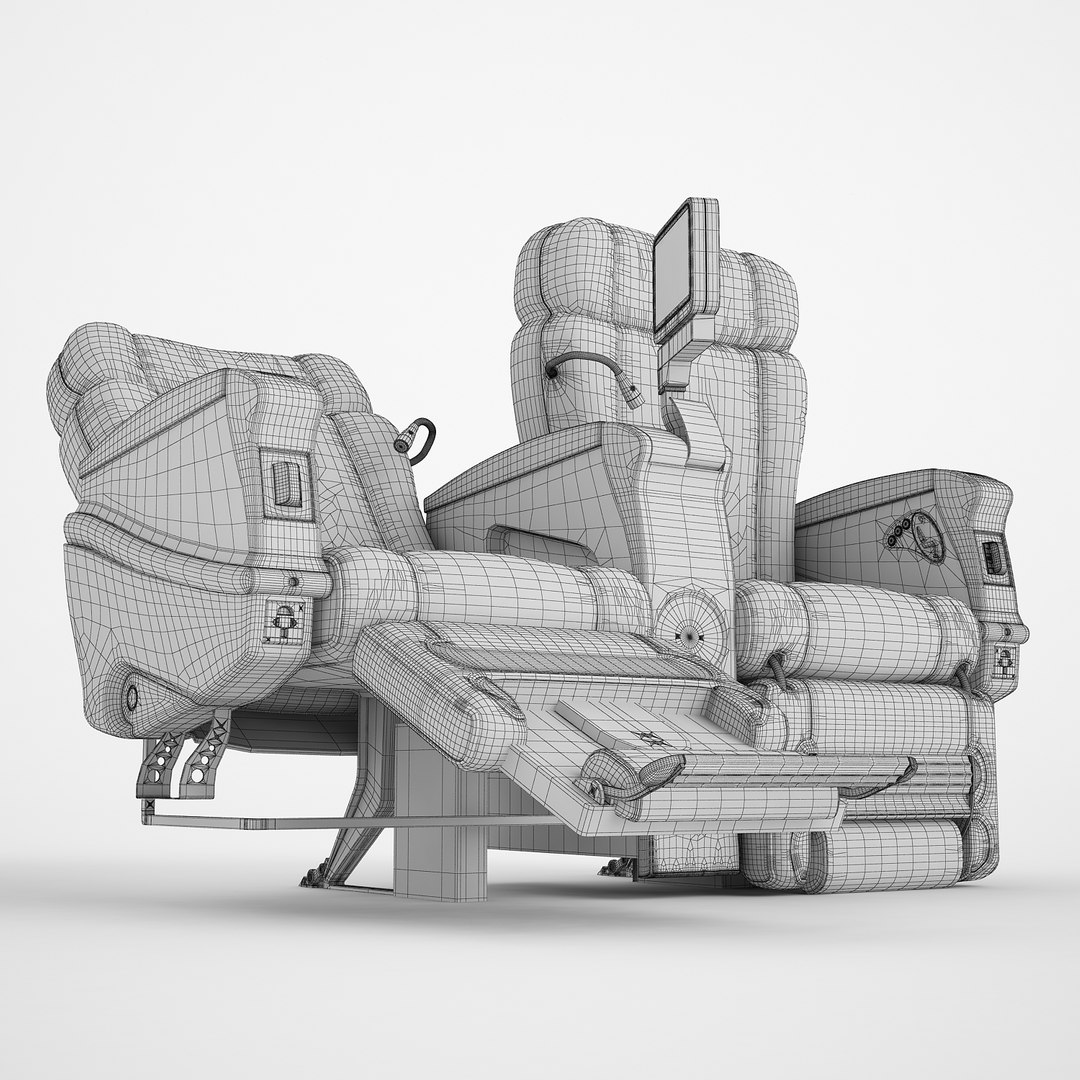 Class Airplane Chair 3D Model - TurboSquid 1273685