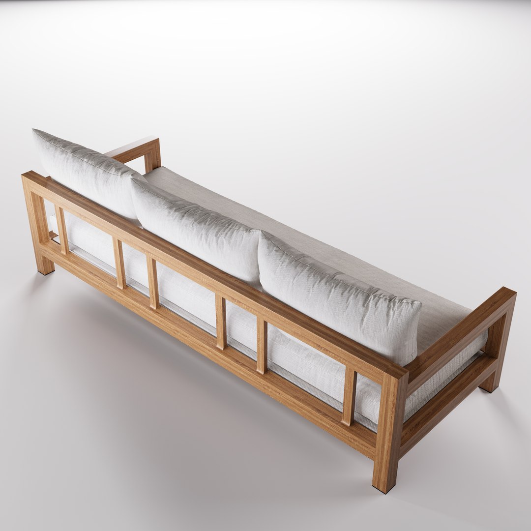 3 Seater Outdoor Sofa 3D Model - TurboSquid 2408942
