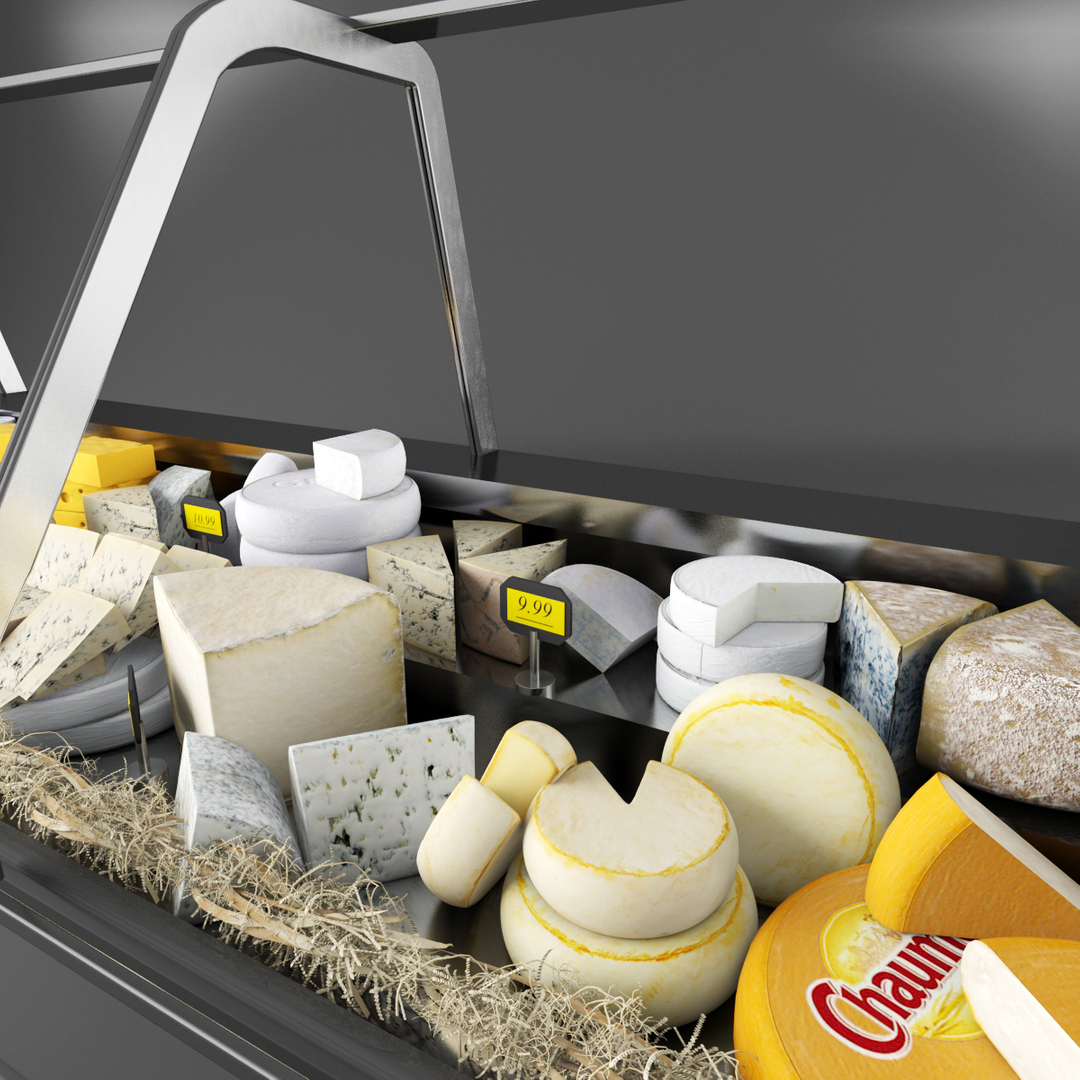 3d cheese deli model