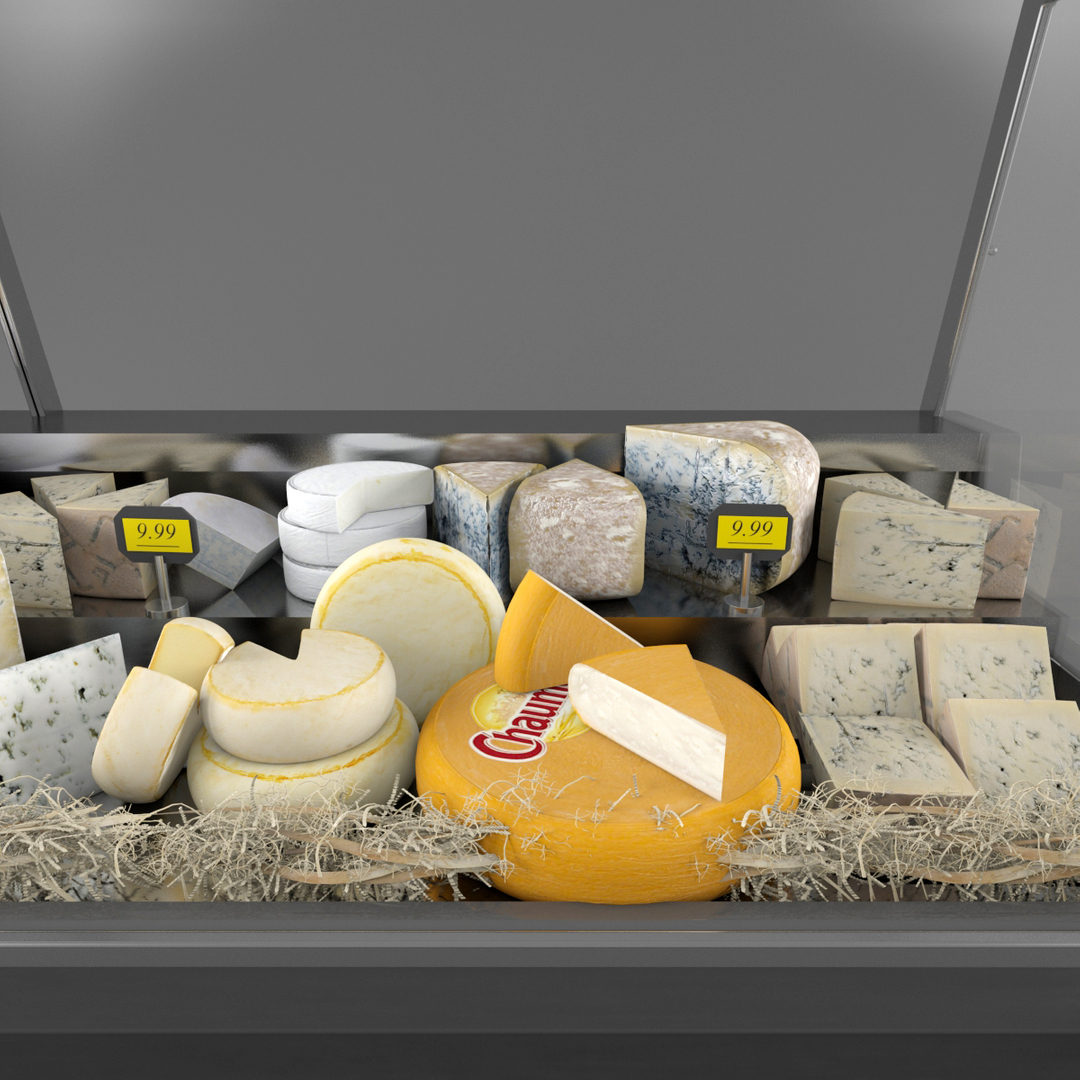 3d cheese deli model