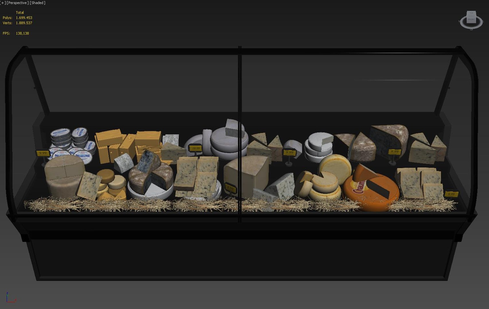 3d Cheese Deli Model