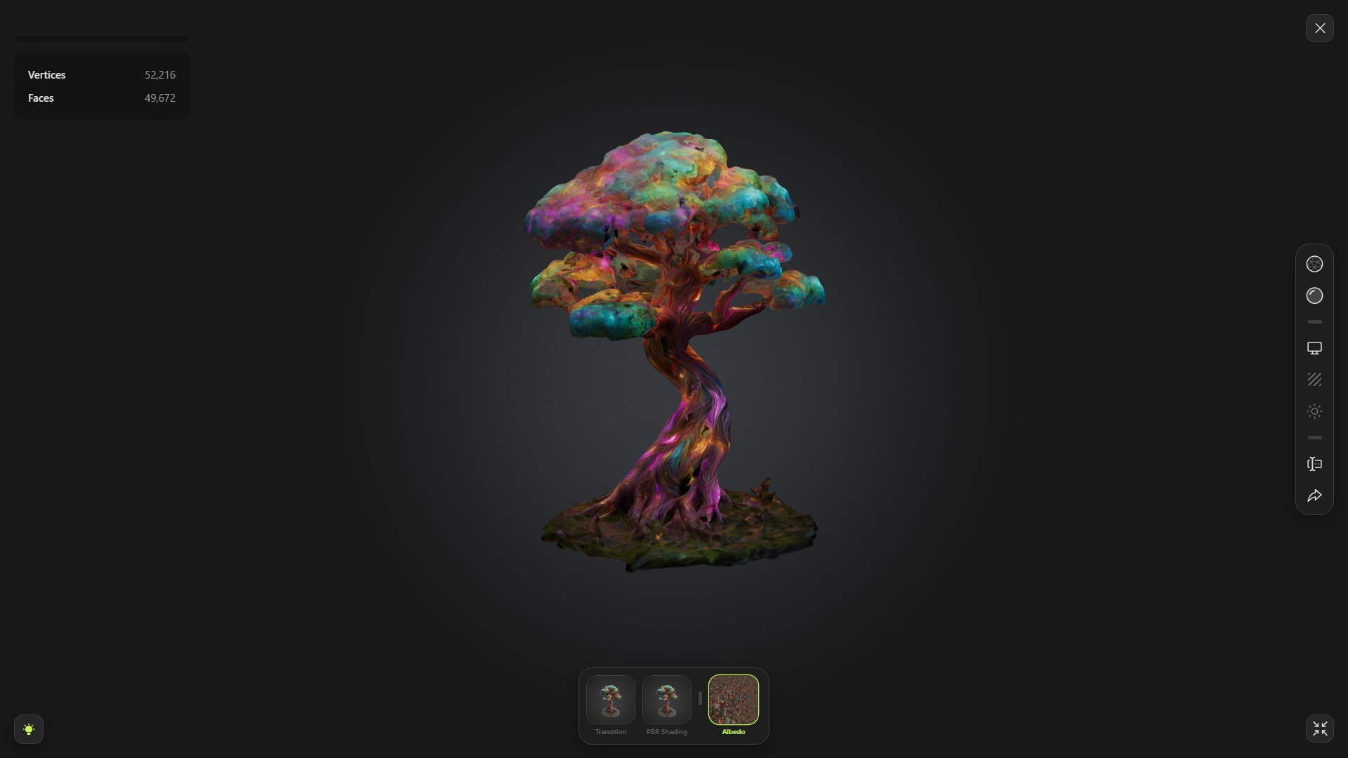 3D Colorful Fantasy Tree With Intricate Leaf Patterns - TurboSquid 2301407
