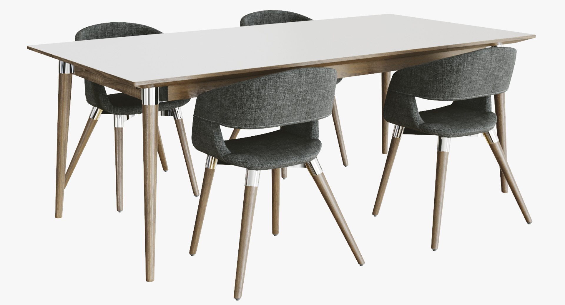 Realistic Dining Set Mio 3D Model - TurboSquid 1307055