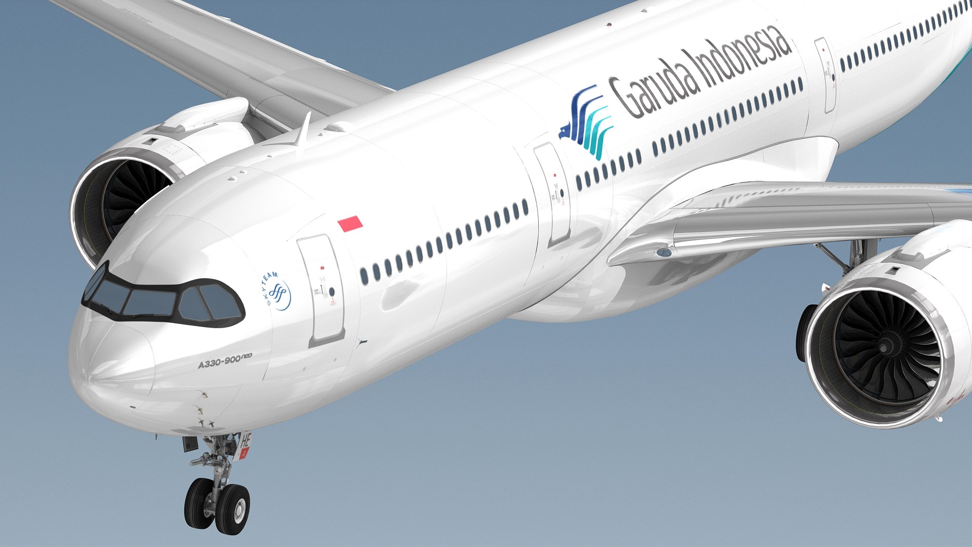 3D Airbus A330neo Garuda Indonesia - TurboSquid 1961808