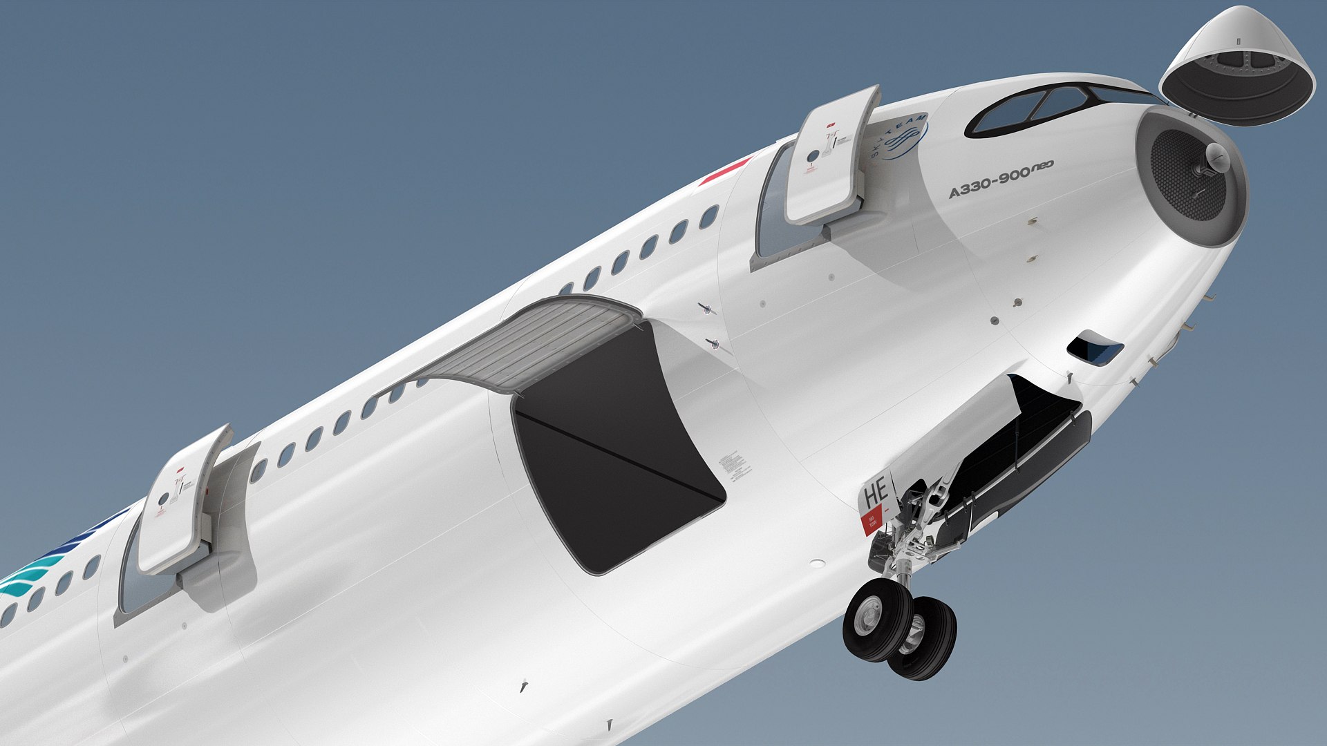 3D Airbus A330neo Garuda Indonesia - TurboSquid 1961808