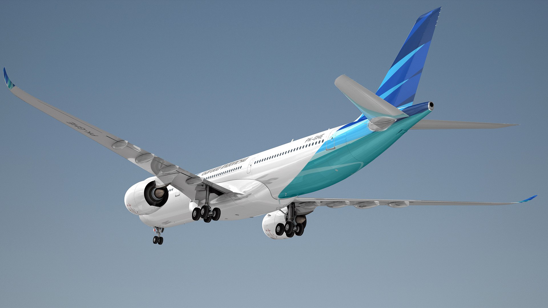 3D Airbus A330neo Garuda Indonesia - TurboSquid 1961808