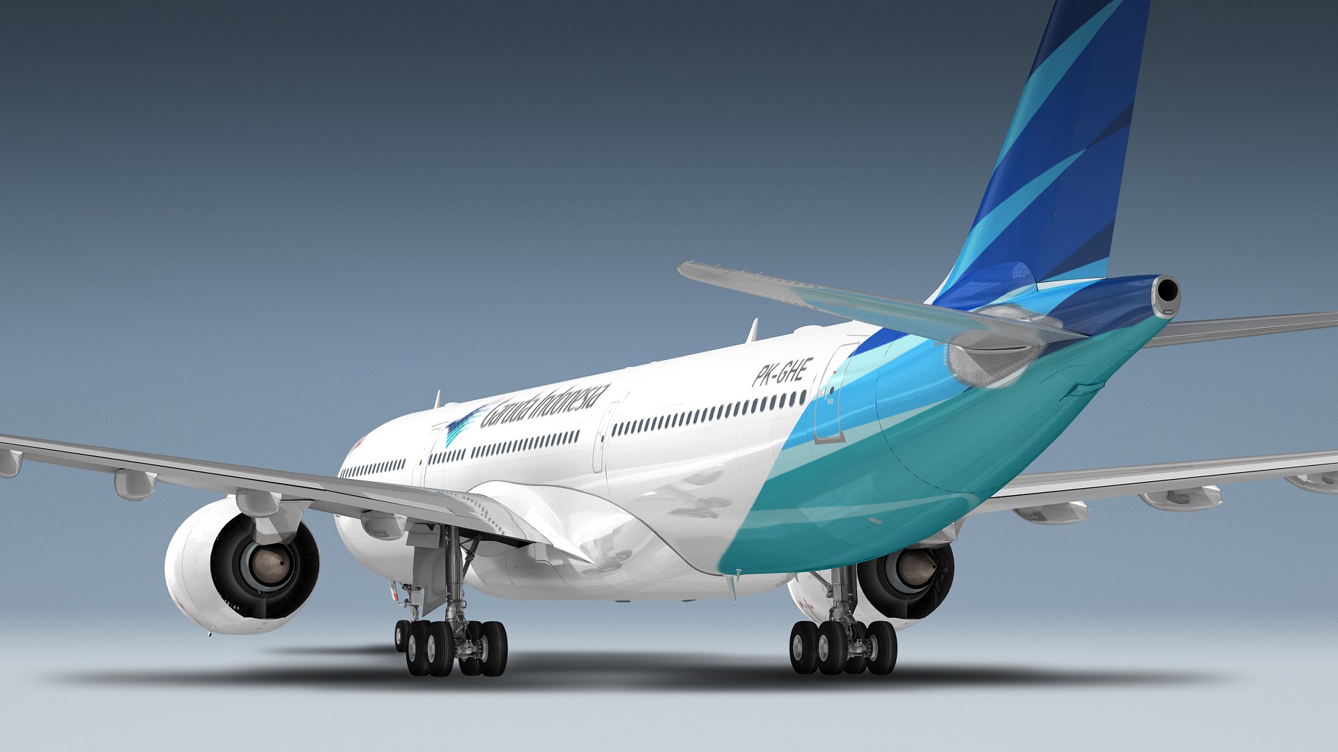 3D Airbus A330neo Garuda Indonesia - TurboSquid 1961808